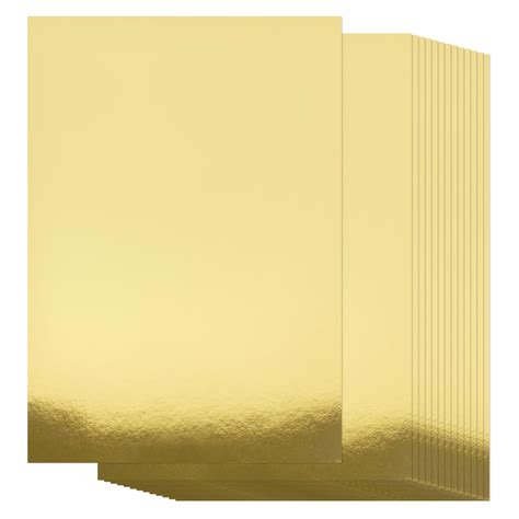 Bigotters 60 Sheets Metallic Gold Cardstock 85 X 11 Inches 250gsm