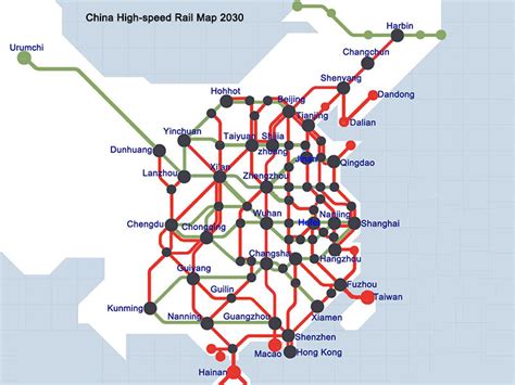 China High Speed Rail Planning Map China High Speed Rail Network
