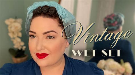 My Step By Step Vintage Wet Set Hair Tutorial Youtube