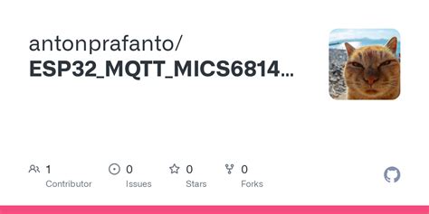 github antonprafanto esp32 mqtt mics6814 oledssd1306