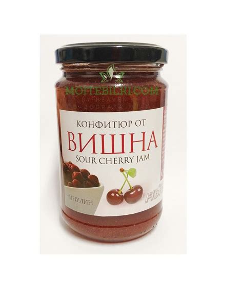 КОНФИТЮР ОТ ВИШНА без захар фибри 340гр Онлайн магазин за бил