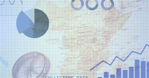 Animation Of Statistics And Data Processing Over Map Of Africa Stock Footage Video Of