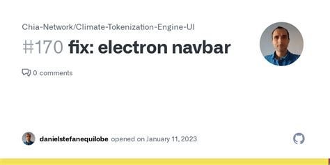 Fix Electron Navbar · Issue 170 · Chia Networkclimate Tokenization Engine Ui · Github