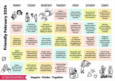 Friendly February Action For Happiness