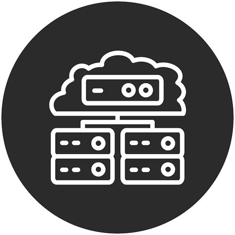 Premium Vector Cloud Database Vector Icon Illustration Of Cloud