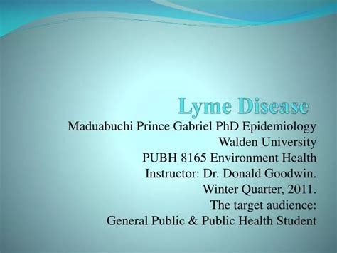 Ppt Lyme Disease Powerpoint Presentation Free Download Id4754181