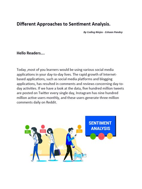 Different Approaches To Sentiment Analysis Pdf Human Communication