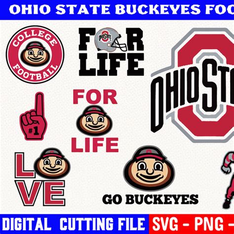 Ohio State Buckeyes Bundle Football Team Svg Ohio State Bu Inspire