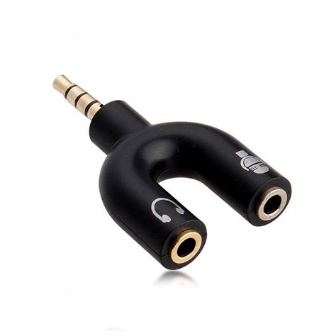 Buy Favourite Deals U Type Jack Dual 35mm Headphone And Audio Cables Splitter Adapter Online