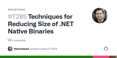 Techniques For Reducing Size Of NET Native Binaries Issue 7285
