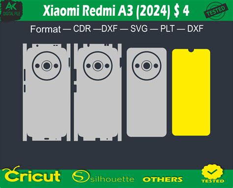 Xiaomi Redmi A3 Skin Vector Template Full Warp 4 00