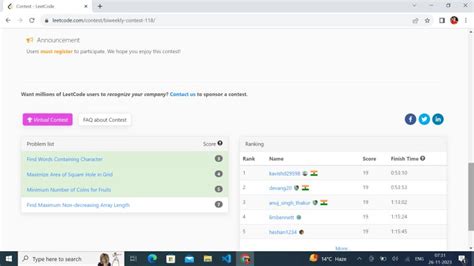 Achieved 3 Wins In Leetcode Coding Contest Pankaj Prajapati Posted On