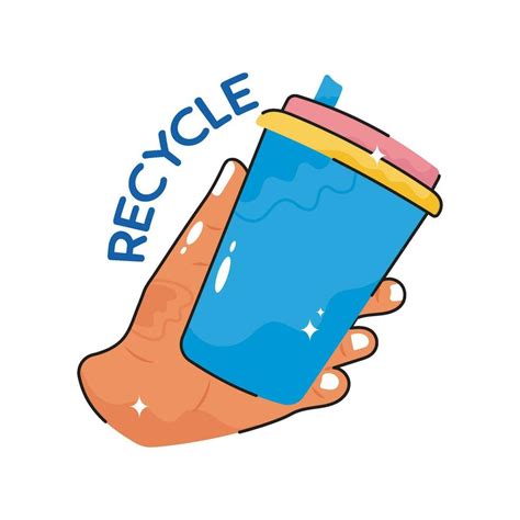 Recycle Doodle Vector Colorful Sticker Eps 10 File 27718041 Vector Art