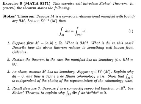 Solved Exercise 6 Math 8371 This Exercise Will Introduce