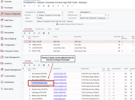 Updating Configuration Option Labels With Import Scenario • Everything