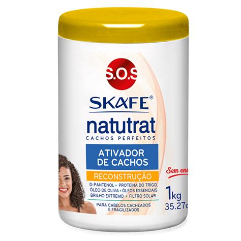 Ativador de Cachos Natutrat SOS Reconstrução 1kg Skafe Cosméticos