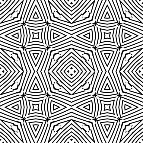 Optical Art Abstract Striped Seamless Deco Pattern Stock Vector