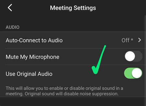 How To Enable Original Sound On A Mobile Device Hambones Open Mic