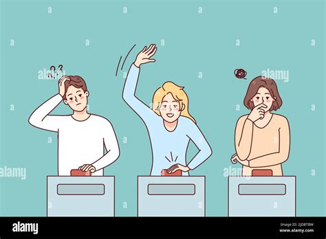 Tv Quiz Show Stock Vector Images Alamy