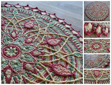 Мандала коврик | Crochet mandala, Crochet mandala pattern, Crochet motif