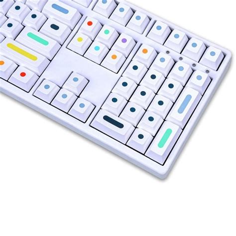 GMK Clone Rainbow Dots Keycaps Set Multicolor Kawaii Keysium