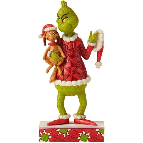 Dr Seuss The Grinch Holding Max Under Arm Statue By Jim Shore • Price