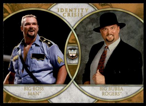 Topps Legends Of WWE Bronze IC Big Bubba Rogers Big Boss Man EBay