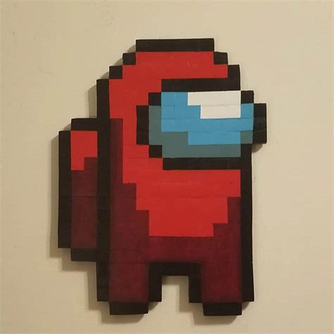 Among Us Pixel Art Pattern In 2021 Minecraft Pixel Art Pixel Art Image