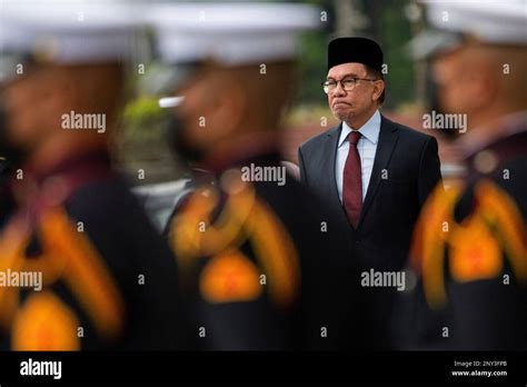 Malaysian Prime Minister Anwar Ibrahim Attends A Wreath Laying Ceremony