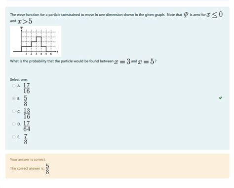 solved the wave function for a particle constrained to move