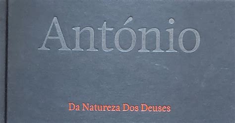 Livraria Alfarrabista Duque DA NATUREZA DOS DEUSES