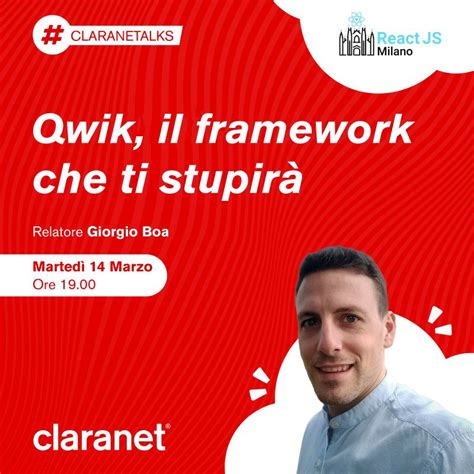 giorgio boa on linkedin qwik il framework che ti stupirà mar 14 mar