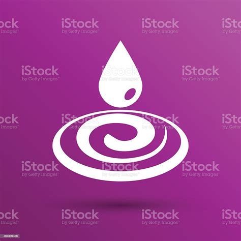 Water Drop Rain Vector Droplet Icon Fluid Clean Design Stock