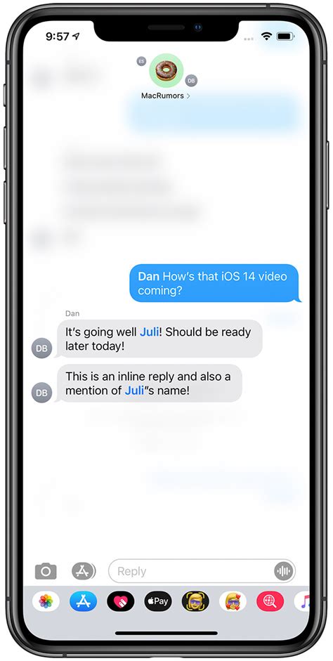 Ios 14 Everything New In Messages Macrumors Forums
