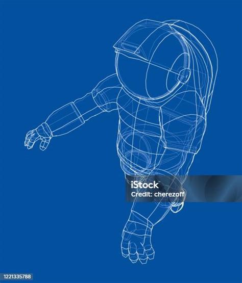 우주 비행사 개념 3d의 벡터 렌더링 3차원 형태에 대한 스톡 벡터 아트 및 기타 이미지 3차원 형태 공학 과학 Istock