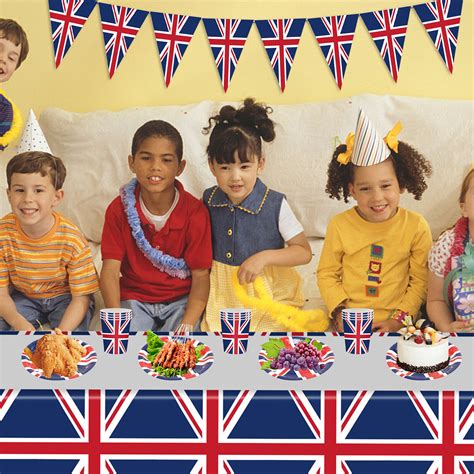 Uk Flag Party Supplies Great Britain Jack Paper Cup For Theme Decor