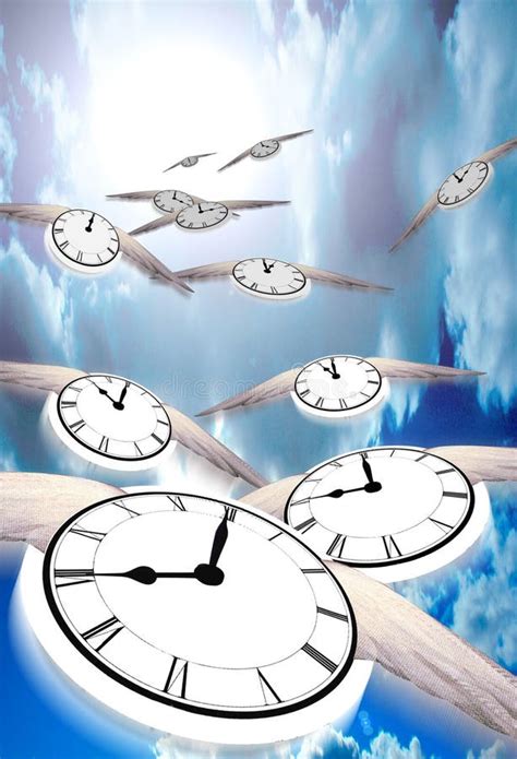 El Tiempo Vuela Concepto De La Historia Foto De Archivo Imagen De