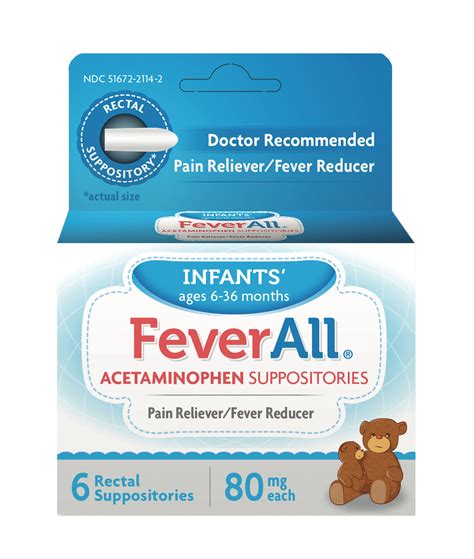 Feverall® Acetaminophen Suppositories