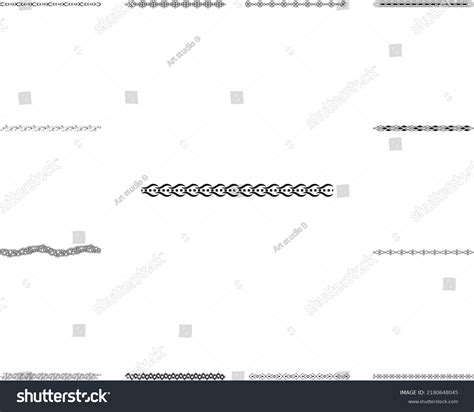 Hand Drawn Text Ornaments Icon Collection Stock Vector Royalty Free