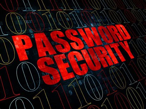Protection Concept Password Security On Digital Stock Illustration Illustration Of Password