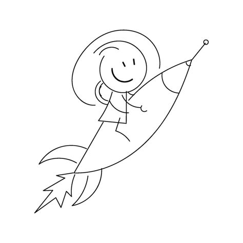 Funny Stickman Hand Drawn Style For Print 36102053 Vector Art At Vecteezy