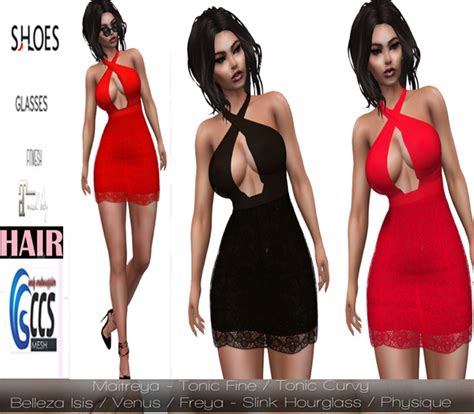 Second Life Marketplace Ccs Candy Crossed Crossed Dress