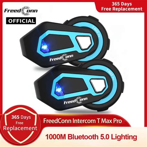 Freedconn T Max Pro Motorcycle Intercom Bluetooth Helmet Headset 6