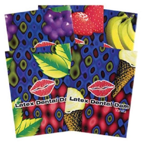 Trustex Assorted Flavored Scented Latex Dental Dams