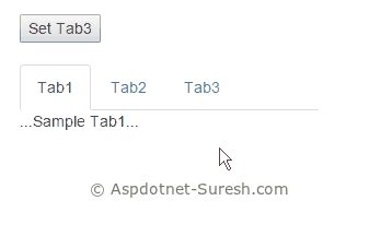 JQuery Set Open Particular Bootstrap Tab On Page Load Or Button