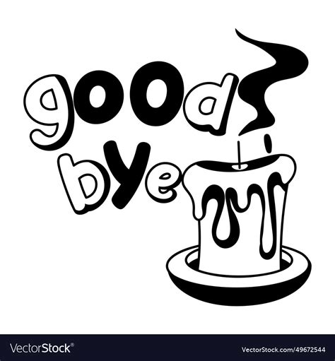 Good Bye Royalty Free Vector Image Vectorstock