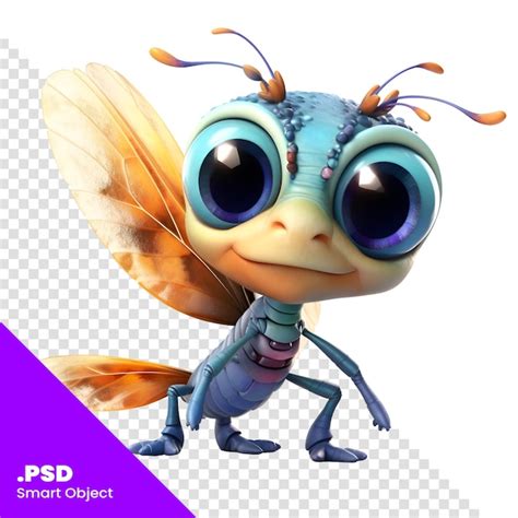 Ilustração 3d De Um Personagem De Desenho Animado Fofo Com Uma