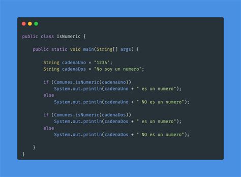Validar Si Un Dato Es Numérico En Java