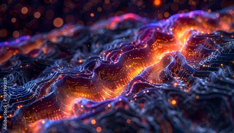 Microscopic Landscape Of The Cerebral Cortex Highlighting Cortical Layers Stock Illustration