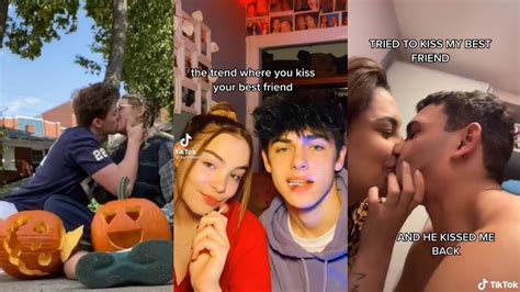 Tried To Kiss My Bestfriend Challenge 😘 Tiktok Compilation Youtube